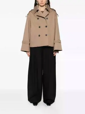 BY MALENE BIRGER Alisandra Double-breasted Military Jacket - Brown