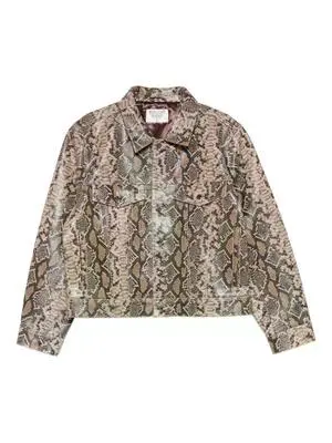 MIDNIGHT RODEO 1968 Buttoned Snakeskin-print Jacket