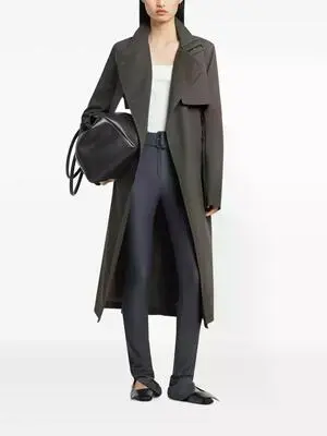 COURREGES Buckle Cotton Trench Coat - Grey