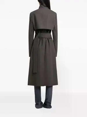 COURREGES Buckle Cotton Trench Coat - Grey