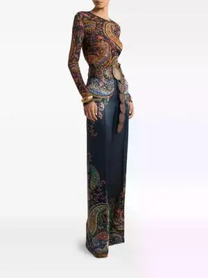 Etro Paisley-pattern Top - Black
