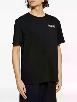 Loewe Chest-pocket Logo T-shirt - Black