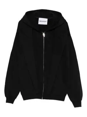 MEDEEA Lapel Zip Hoodie Jacket