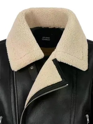 STUDIO TOMBOY Shearling Faux Leather Jacket