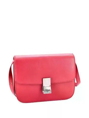 Celine Classic Box Bag Grainy Leather Medium Crossbody Bag - Pink