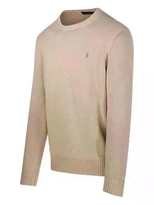 Polo Ralph Lauren Logo-embroidered Crewneck Sweater - Neutrals
