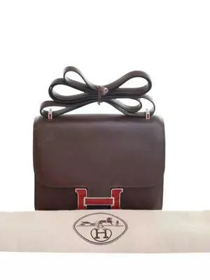 Hermès 2013 Mini Constance 18 Crossbody Bag - Red