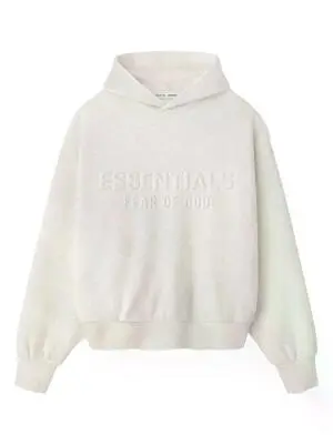 Fear Of God Embossed-logo Hoodie - Neutrals