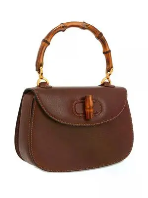 Gucci 1990s Bamboo Tote Bag - Brown