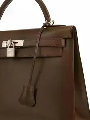 Hermès 2001 Kelly 32 Leather Tote Bag - Brown