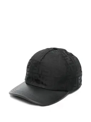 Fendi Patterned Baseball Cap - Black