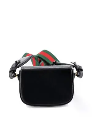Gucci Horsebit 1955 Flap Wallet With Strap - Black