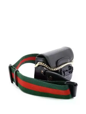 Gucci Horsebit 1955 Flap Wallet With Strap - Black