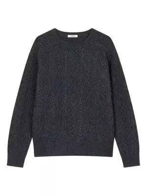 STUDIO TOMBOY Cable Knit Round Neck Sweater