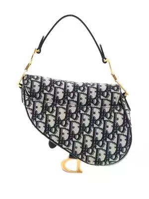 Dior Saddle Handbag Oblique Canvas Mini Shoulder Bag - Blue
