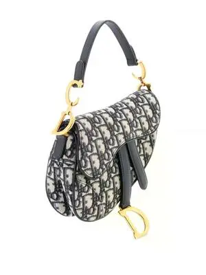Dior Saddle Handbag Oblique Canvas Mini Shoulder Bag - Blue