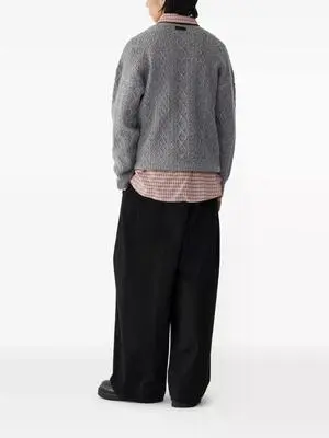 STUDIO TOMBOY Cable Knit V-neck Sweater
