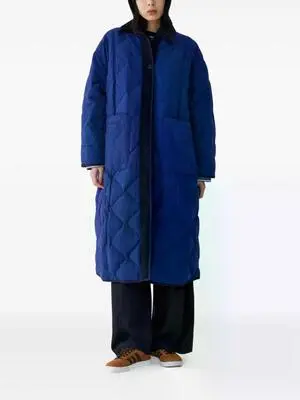 STUDIO TOMBOY Corduroy-collar Quilted Coat