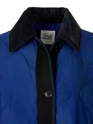 STUDIO TOMBOY Corduroy-collar Quilted Coat