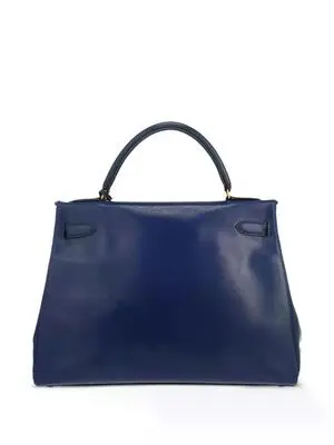 Hermès Pre-owned 1991 Kelly 32 Leather Tote Bag - Blue