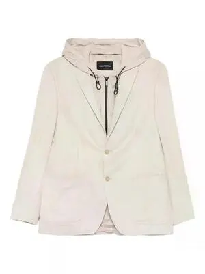 Karl Lagerfeld Paneled Hooded Blazer