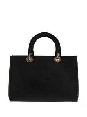 Dior Lady Grained-leather Handbag - Black