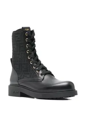 Fendi Filo Logo Stretch Ankle Boots