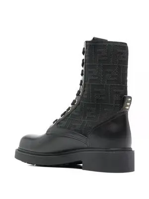 Fendi Filo Logo Stretch Ankle Boots