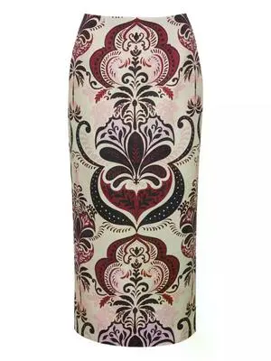 Cara Cara Sienna Patterned Pencil Skirt