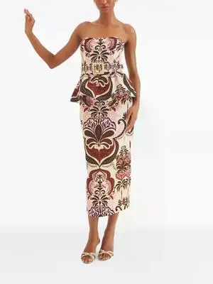 Cara Cara Sienna Patterned Pencil Skirt