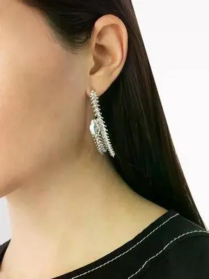 SHAUN LEANE Serpent Trace Hoop Earrings - Silver