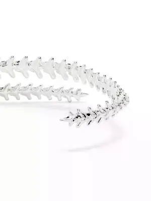 SHAUN LEANE Serpent Trace Hoop Earrings - Silver