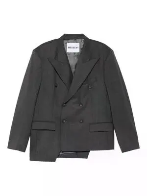 MEDEEA Trapezoid Asymmetrical Blazer