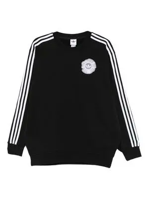 Adidas Stripe-detail Appliqué Sweatshirt