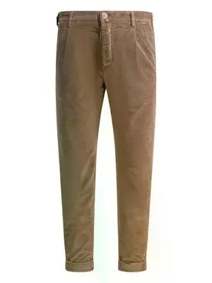 Jacob Cohen Corduroy Pleated Trousers - Brown