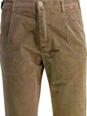 Jacob Cohen Corduroy Pleated Trousers - Brown