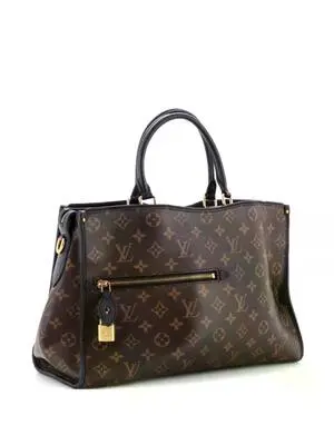 LOUIS VUITTON Popincourt Nm Handbag Monogram Canvas With Leather - Black