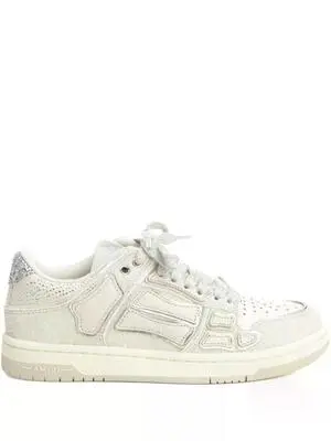 Amiri Glitter Skel Top Low Sneakers - Neutrals