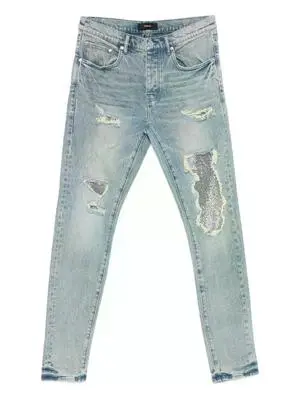 PURPLE BRAND Sequin-embellished Denim Jeans