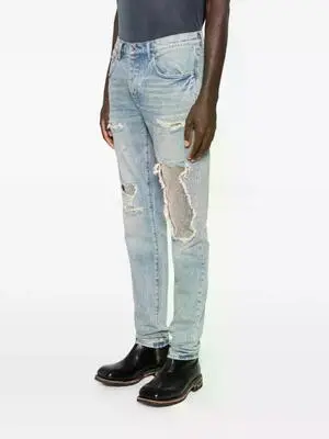 PURPLE BRAND Sequin-embellished Denim Jeans