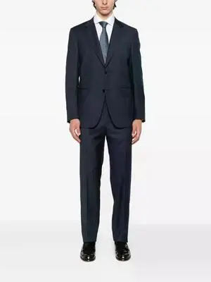 Canali Checked Suit - Blue