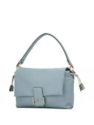Fendi Mamma Baguette Medium Shoulder Bag - Blue