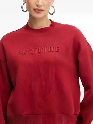 Patrizia Pepe Logo-lettering Crew-neck Sweatshirt