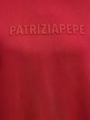 Patrizia Pepe Logo-lettering Crew-neck Sweatshirt