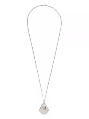 Khaite Small Lotus Chain Pendant Necklace - Silver
