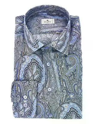 Etro Paisley-print Shirt - Blue
