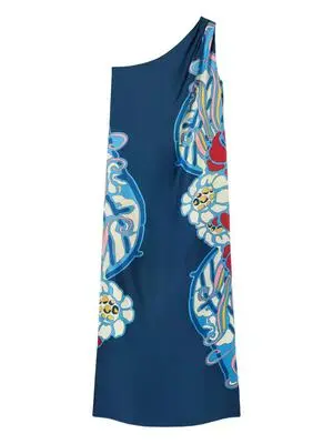 La DoubleJ Roy One-shoulder Maxi Dress - Blue