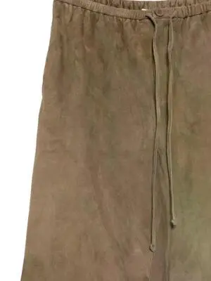 BY MALENE BIRGER Joanni Suede Drawstring Trousers - Brown