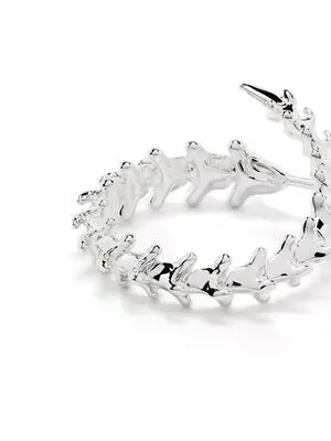 SHAUN LEANE Serpent Trace Mini Hoop Earrings - Silver