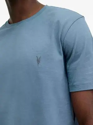 ALLSAINTS Brace Logo-embroidered Round-neck T-shirt - Blue